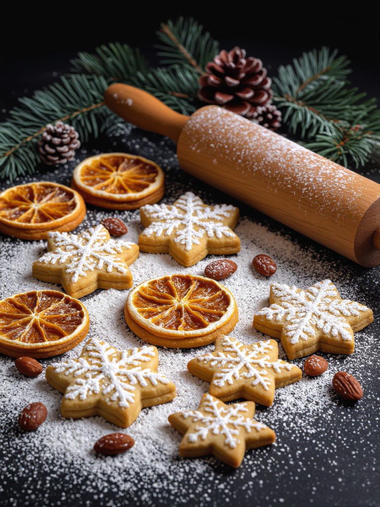 Star shaped Christmas cookies – Jane Rain Gallery